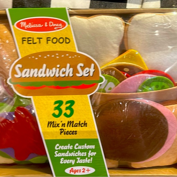 Melissa & Doug | Toys | Melissa Doug Felt Food Sandwich Set | Poshmark